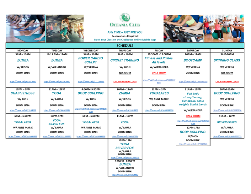 FITNESS - Oceania Club